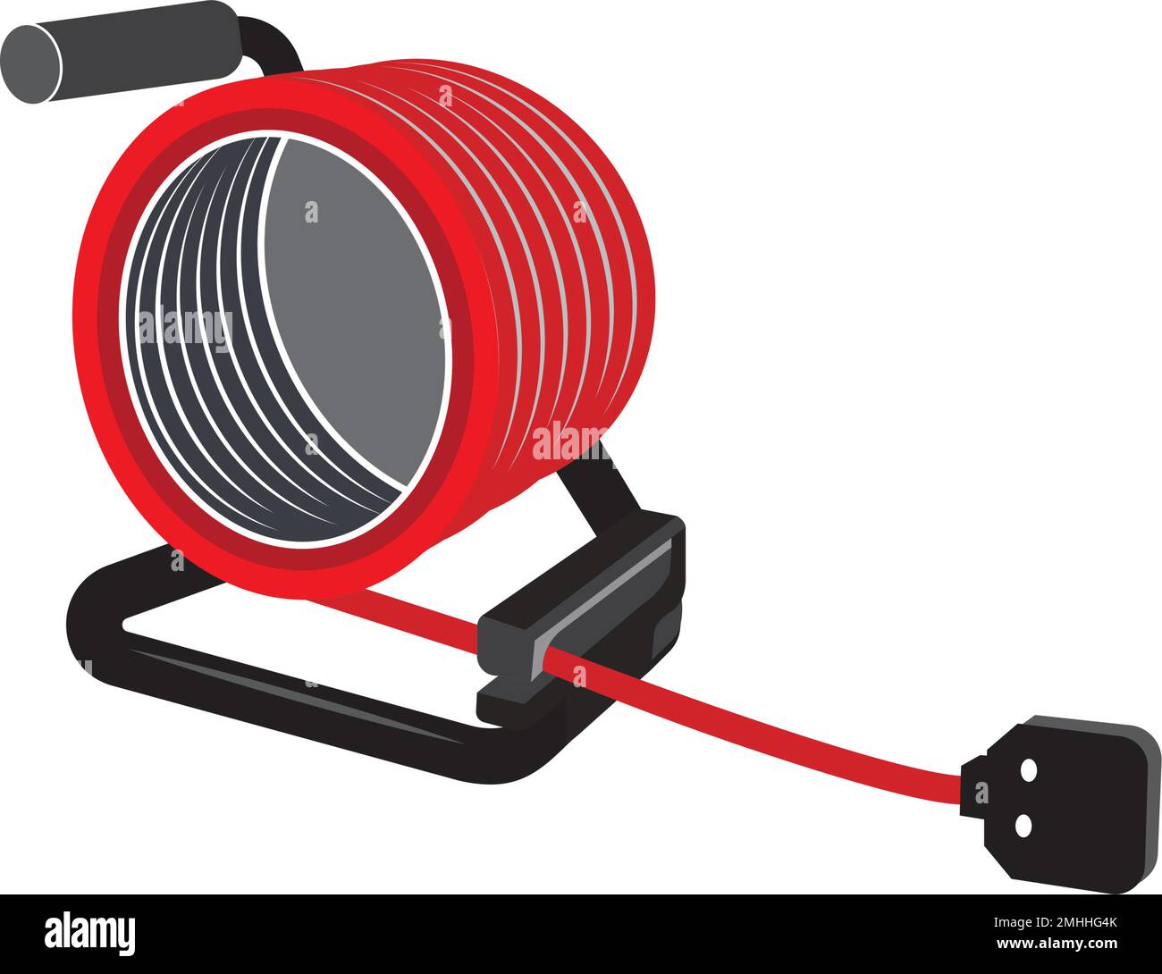 Electricity power cable reel roll Stock Vector Images - Alamy