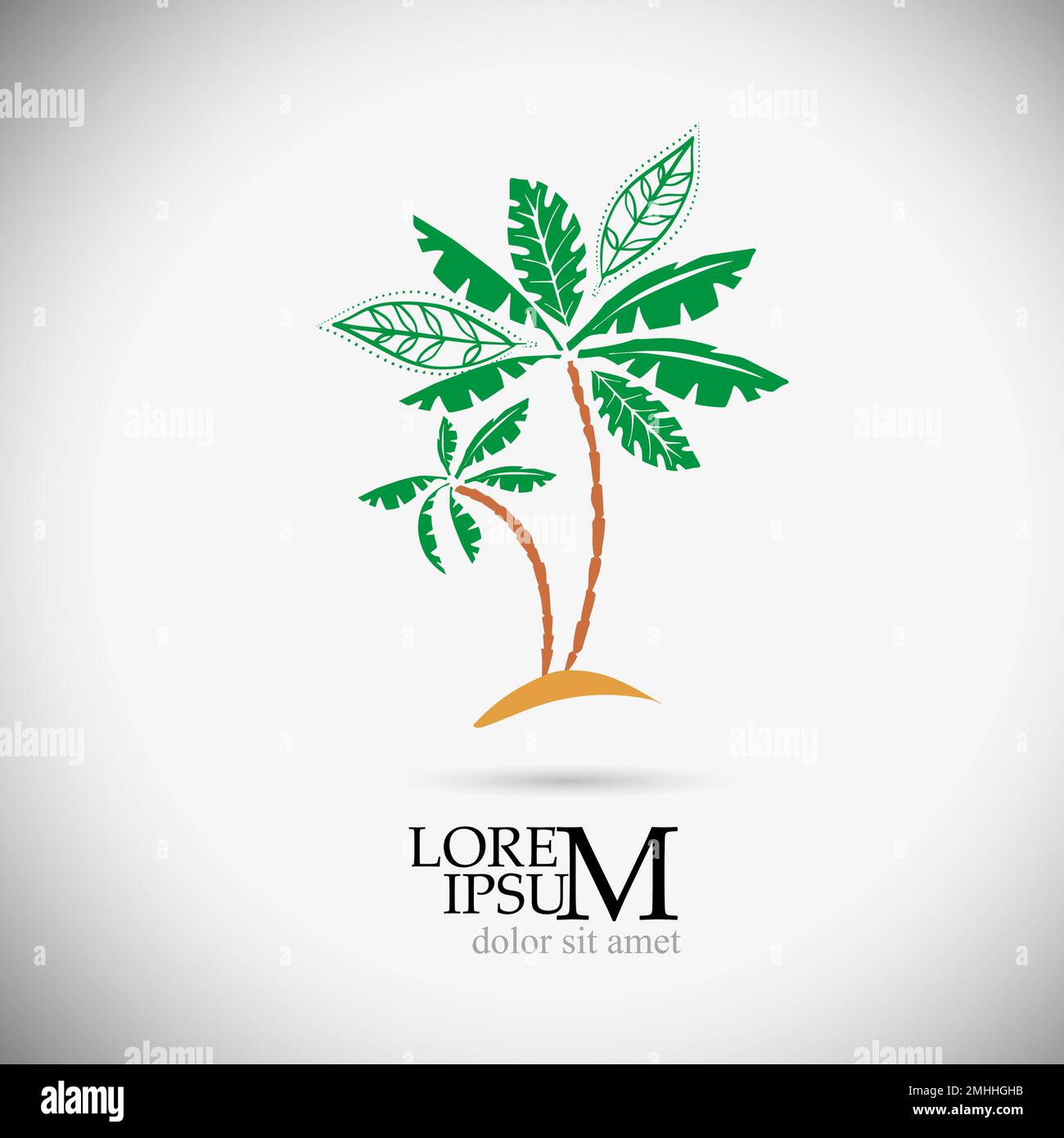 Palm tree logo. Vector illustration Stock Vector Image & Art - Alamy