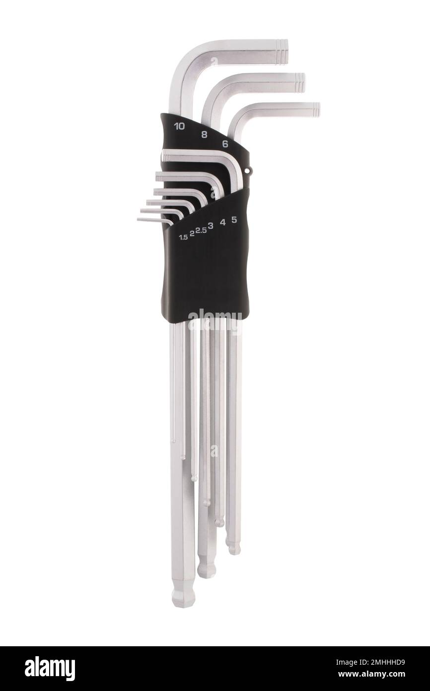 Hex key set on white background Stock Photo - Alamy Hex key set on white background Stock Photo - Alamy