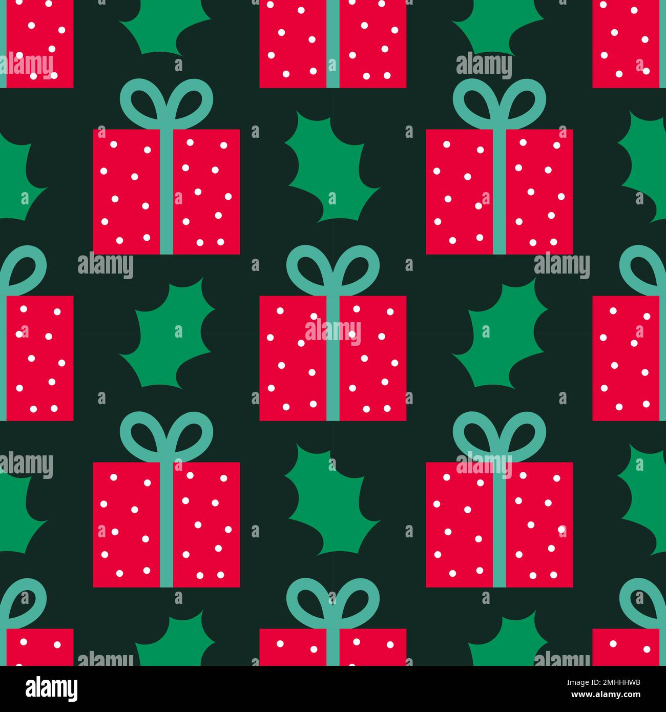 Christmas presents seamless pattern. Vector illustration Stock Vector ...