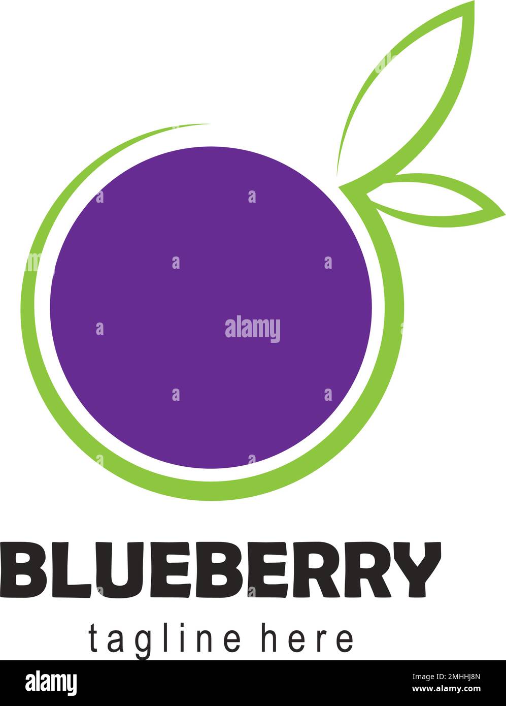 blueberry logo.vector illustration template design Stock Vector Image ...