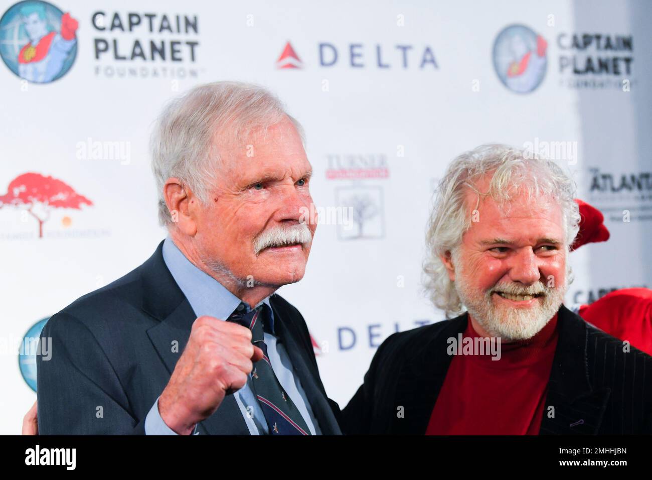 Philanthropist Ted Turner, left, and musician Chuck Leavell gather at ...