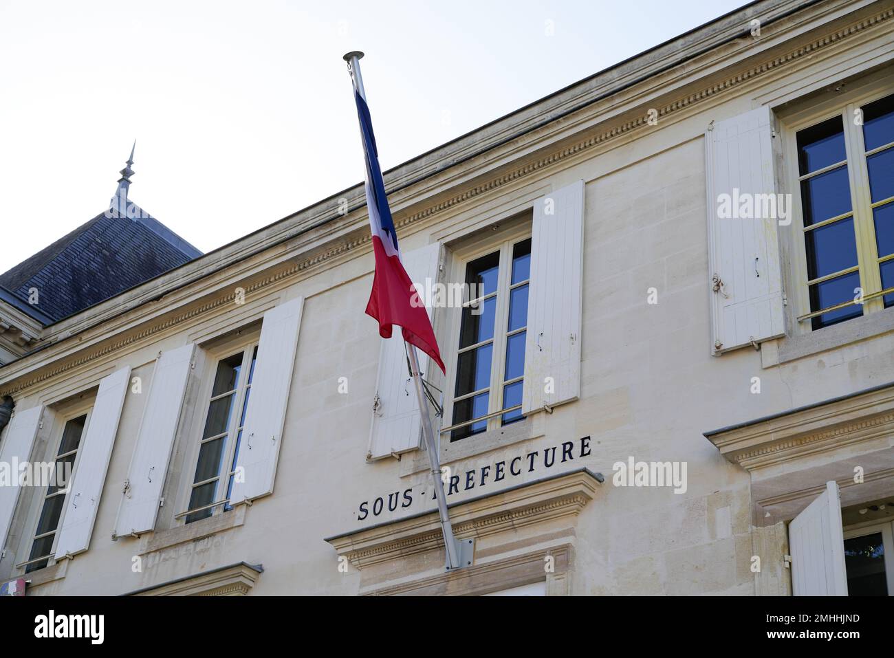 sous Préfecture means sub-prefecture in french city with france blue ...
