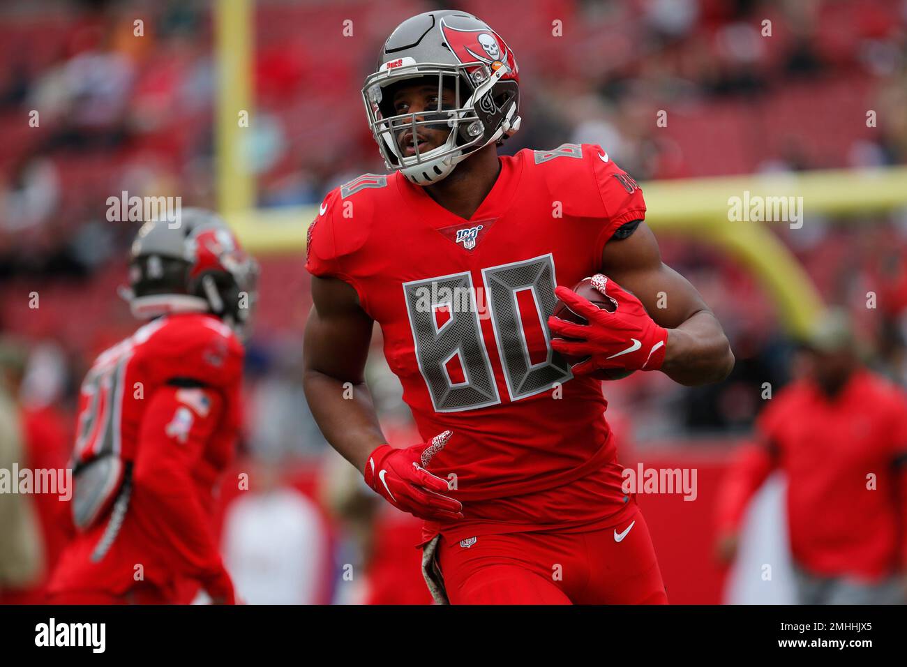Tampa Bay Buccaneers tight end O.J. Howard (80) before an NFL football ...