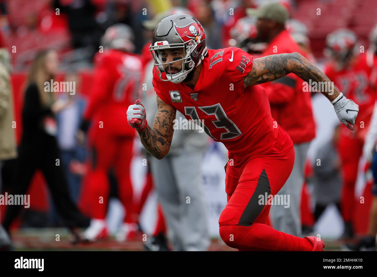 Tampa Bay Buccaneers wide receiver Mike Evans (13) before an NFL ...