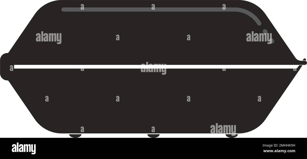 Styrofoam Lunch Box Icon. Food Container illustration symbol design ...