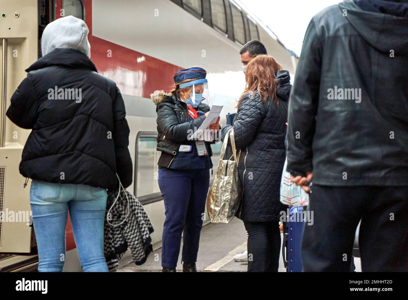 Uniform female train conductor hi-res stock photography and images - Alamy