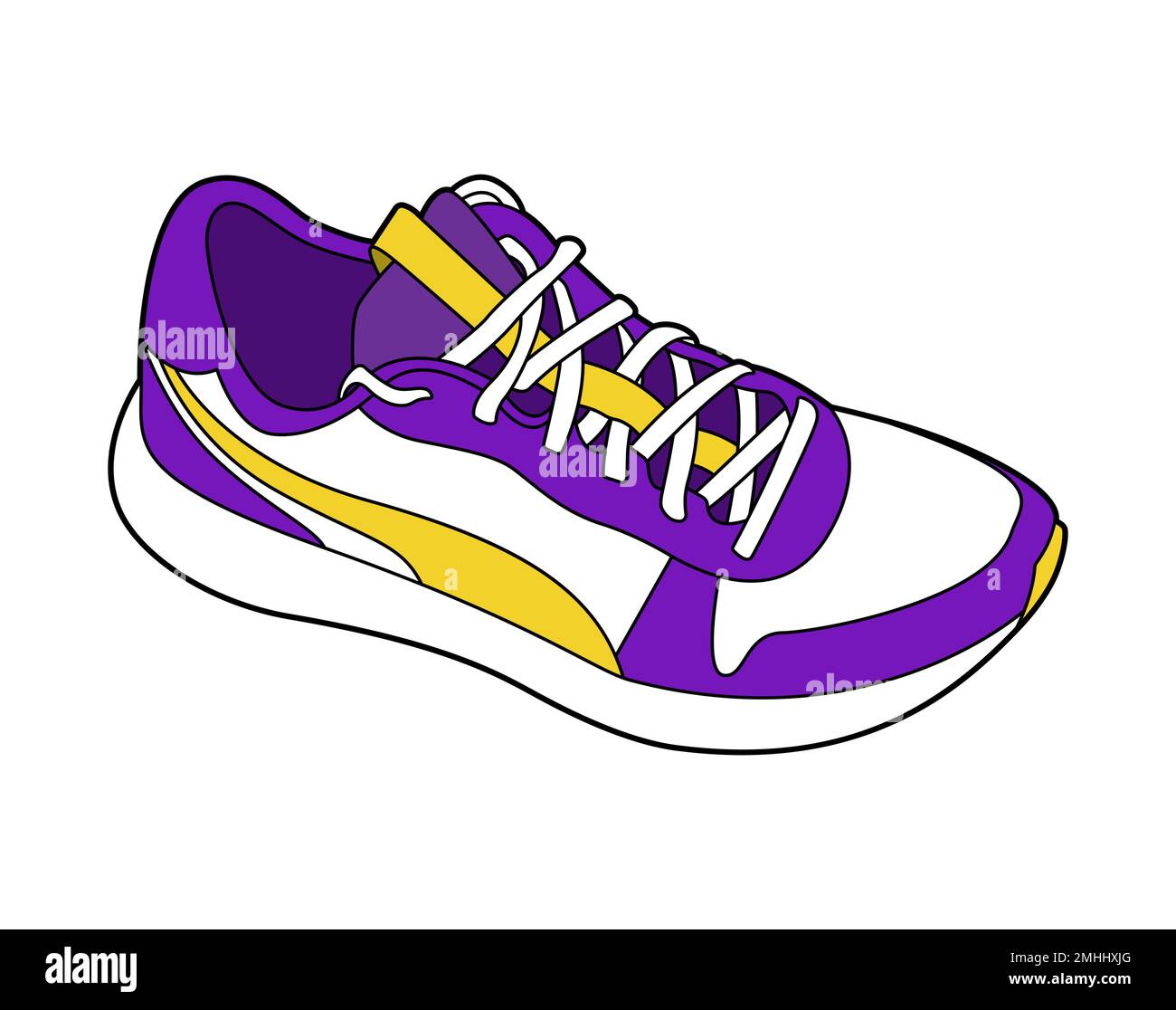 realistic sneaker color vector illustration isolated on white ...
