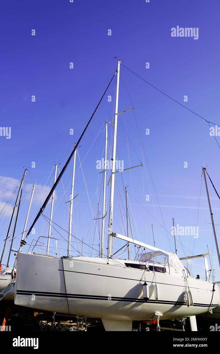 Modern sailboat hi-res stock photography and images - Alamy