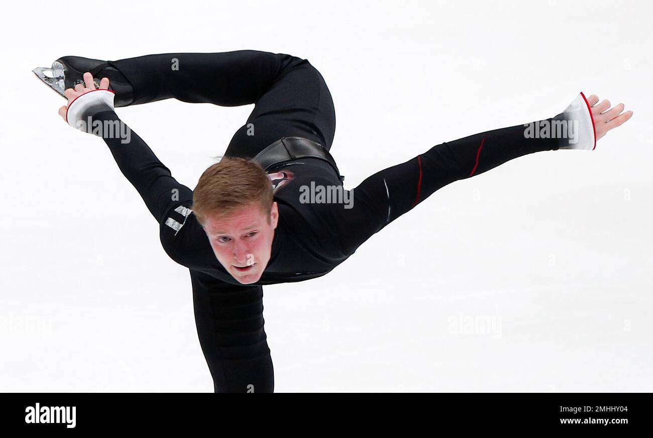 Russia's Alexander Samarin performs during the men's free skating at ...