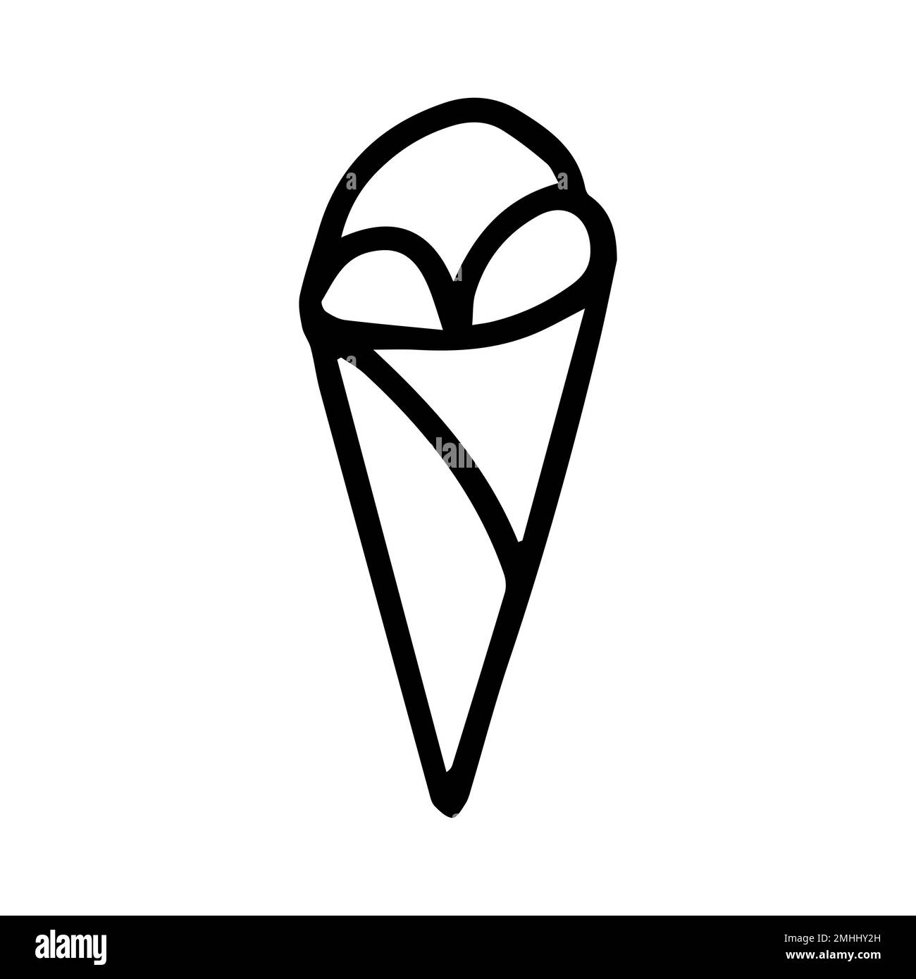 Ice cream bar cone Black and White Stock Photos & Images - Alamy