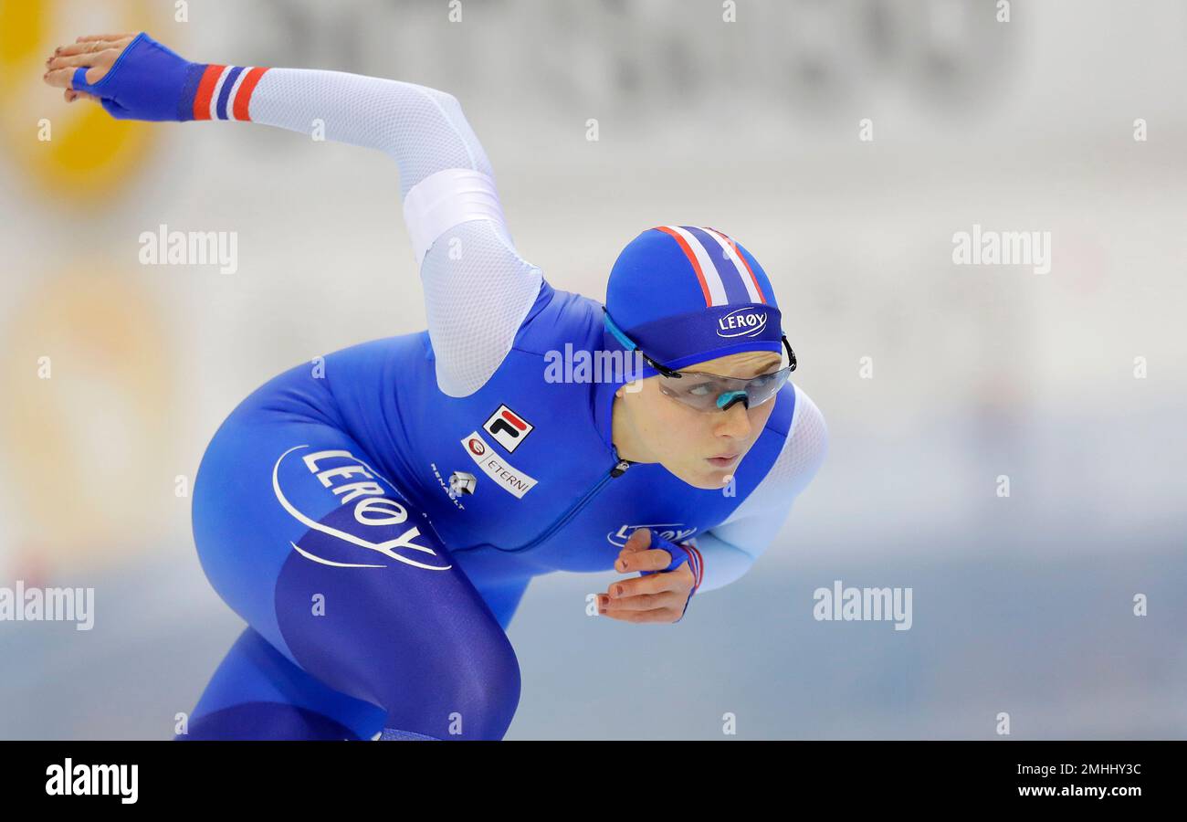 Norway's Hege Bokko competes during the women's 500 meters race of the ...