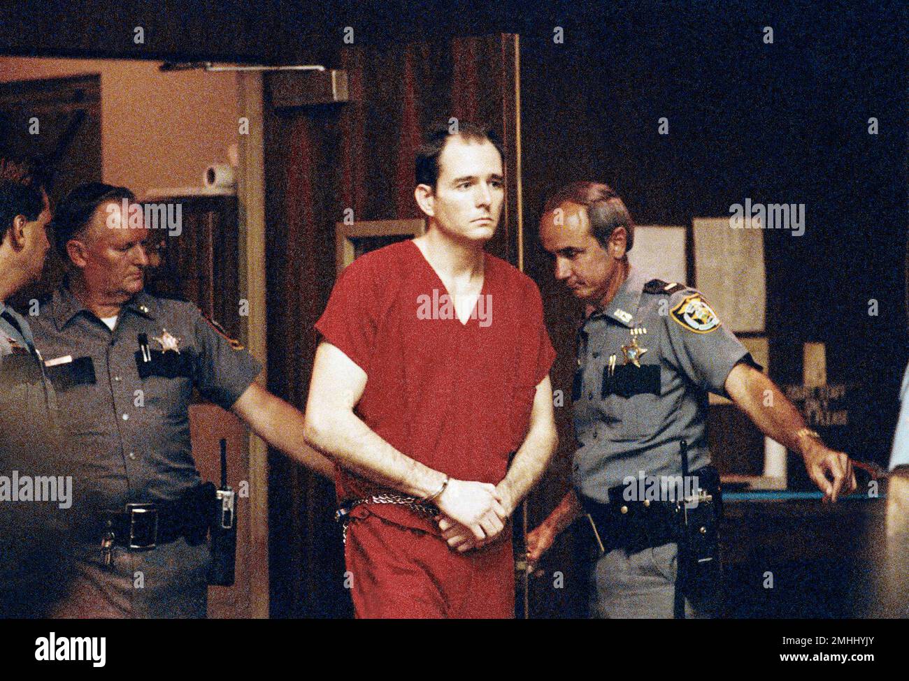 FILE- In this May 31, 1991, file photo, Danny Rolling is led into the ...