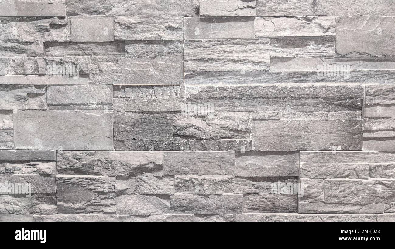 old wall grey brick stone gray brickwork background texture design ...