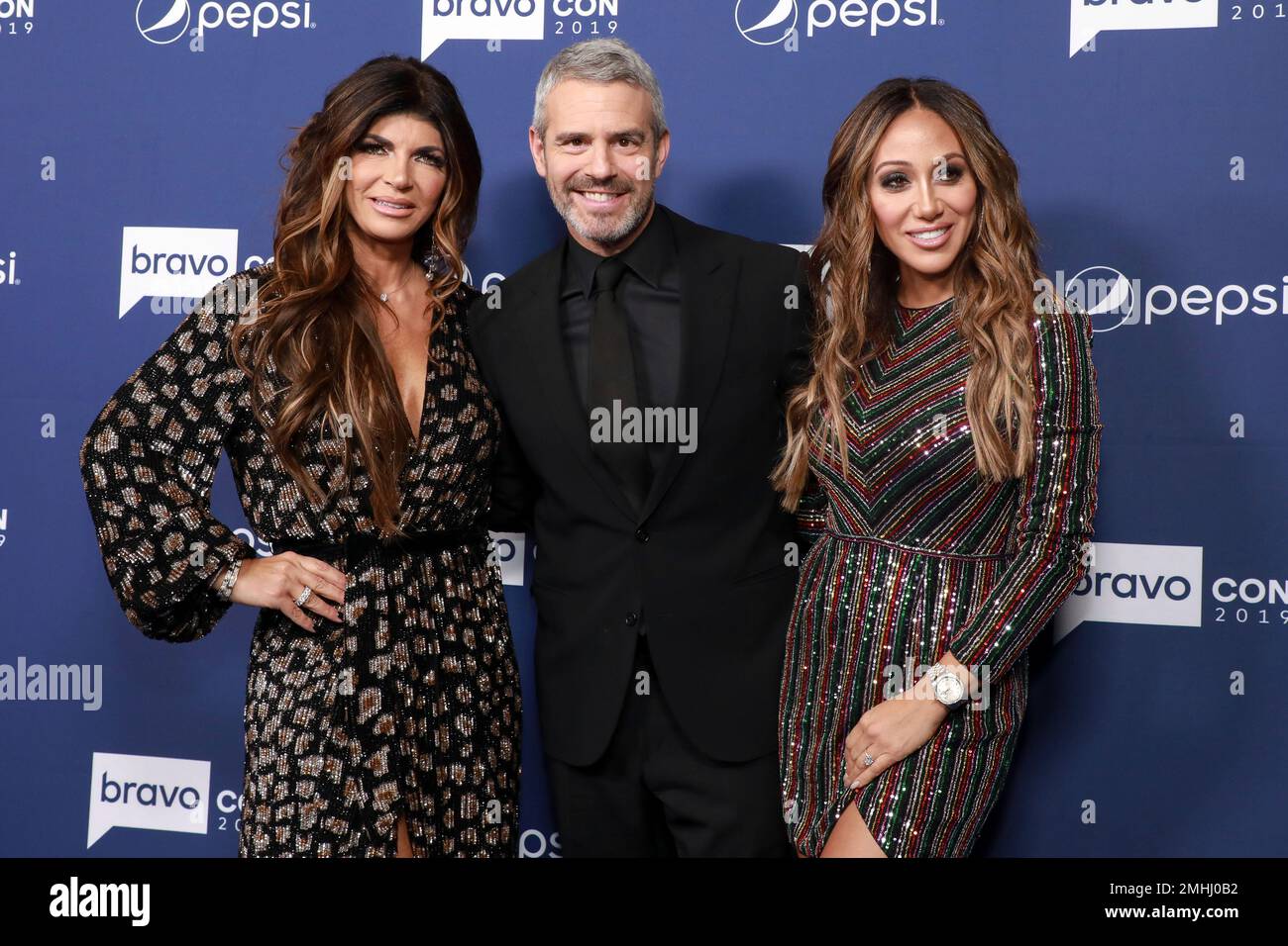 Teresa Giudice, Andy Cohen and Melissa Gorga and Melissa Gorga attend ...