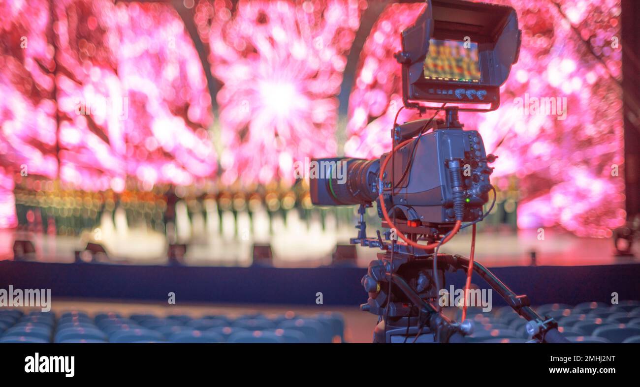 studio camera at the concert. television shooting Stock Photo - Alamy
