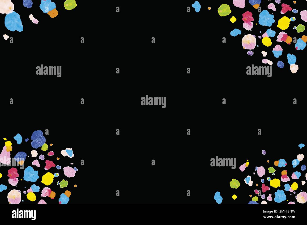 Black frame vector with wax melted crayon art Stock Vector Image & Art ...