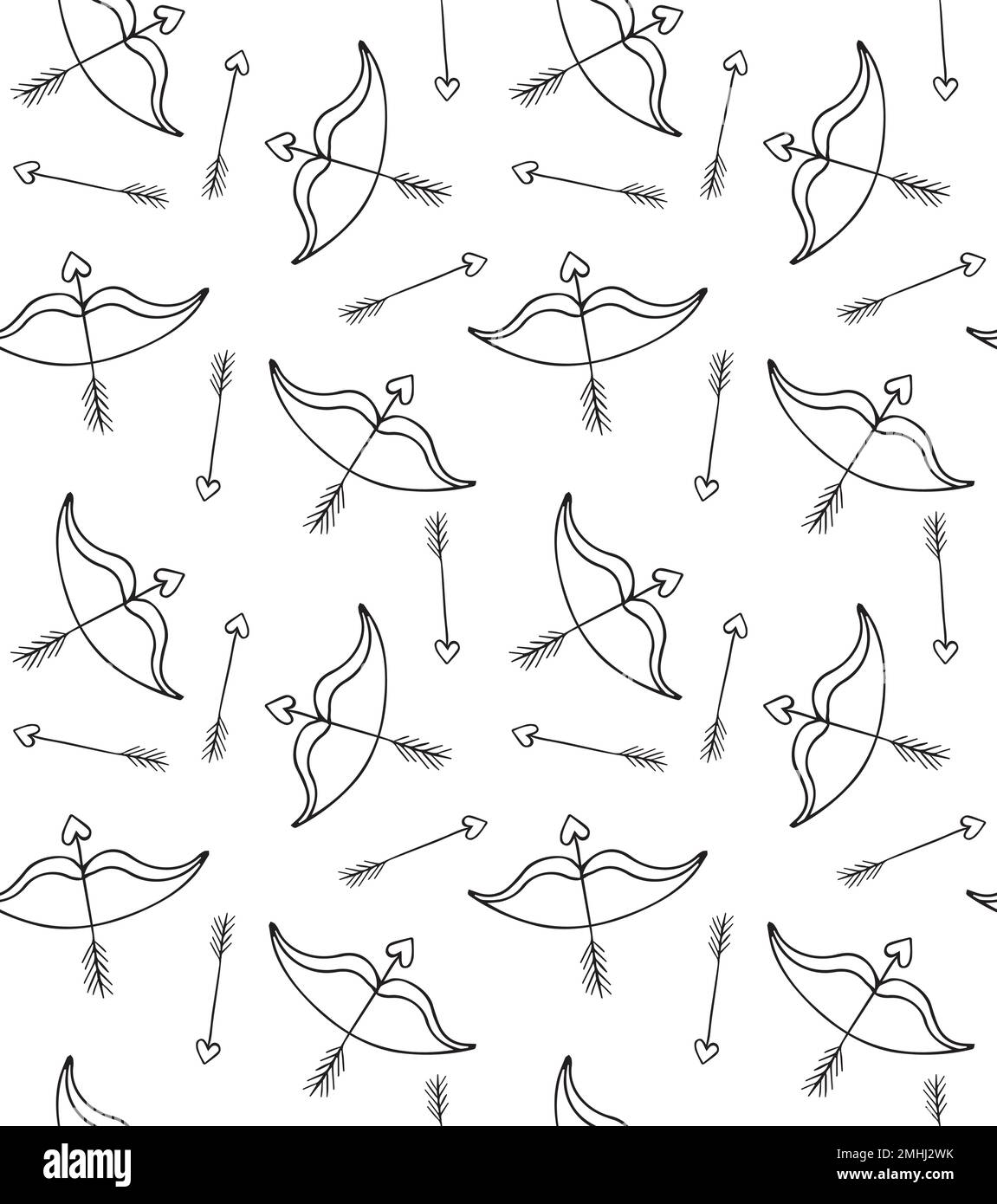 Vector hand drawn doodle sketch bow isolated on white background Stock ...
