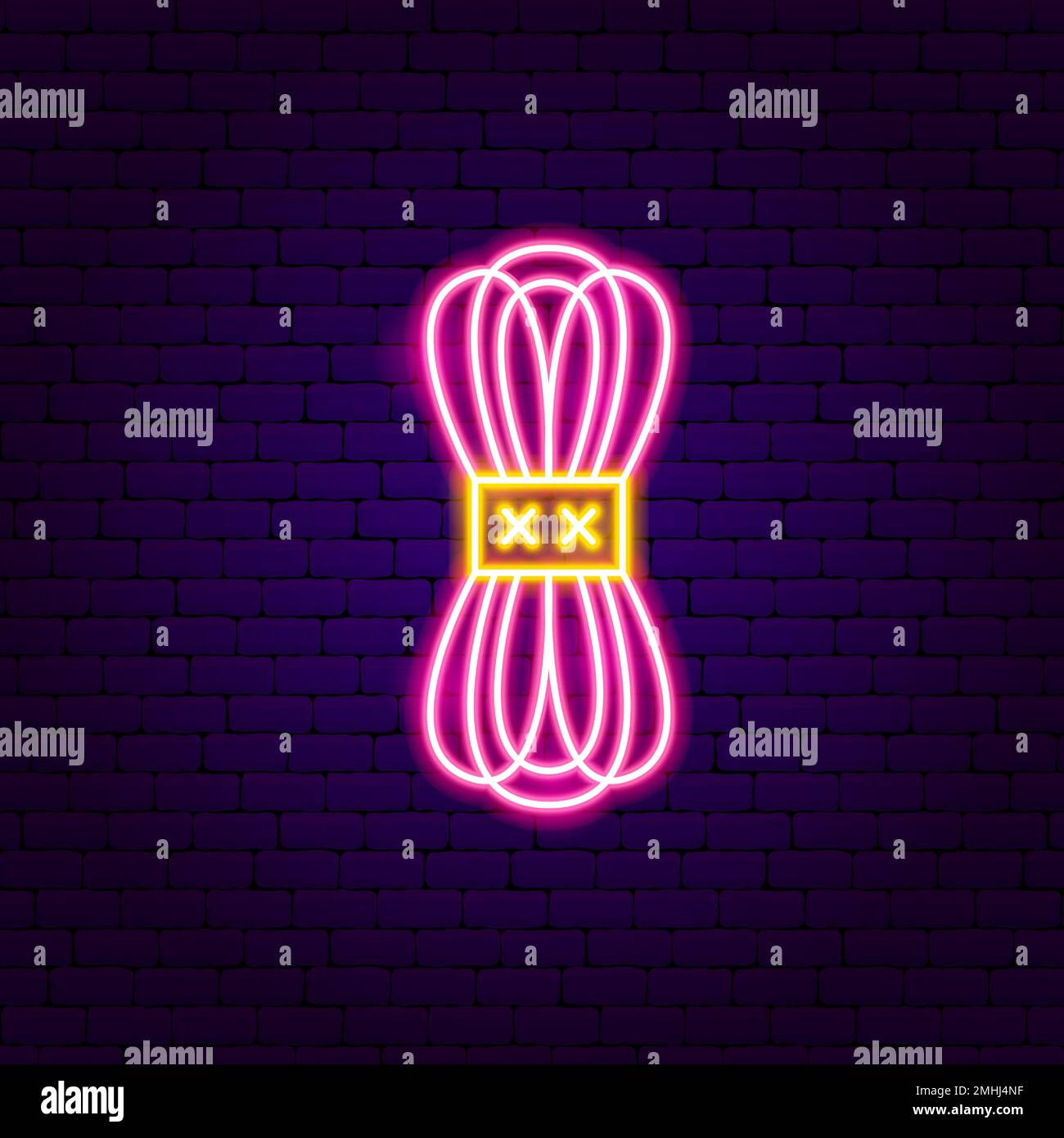 Skein of Wool Neon Sign Stock Vector Image & Art - Alamy