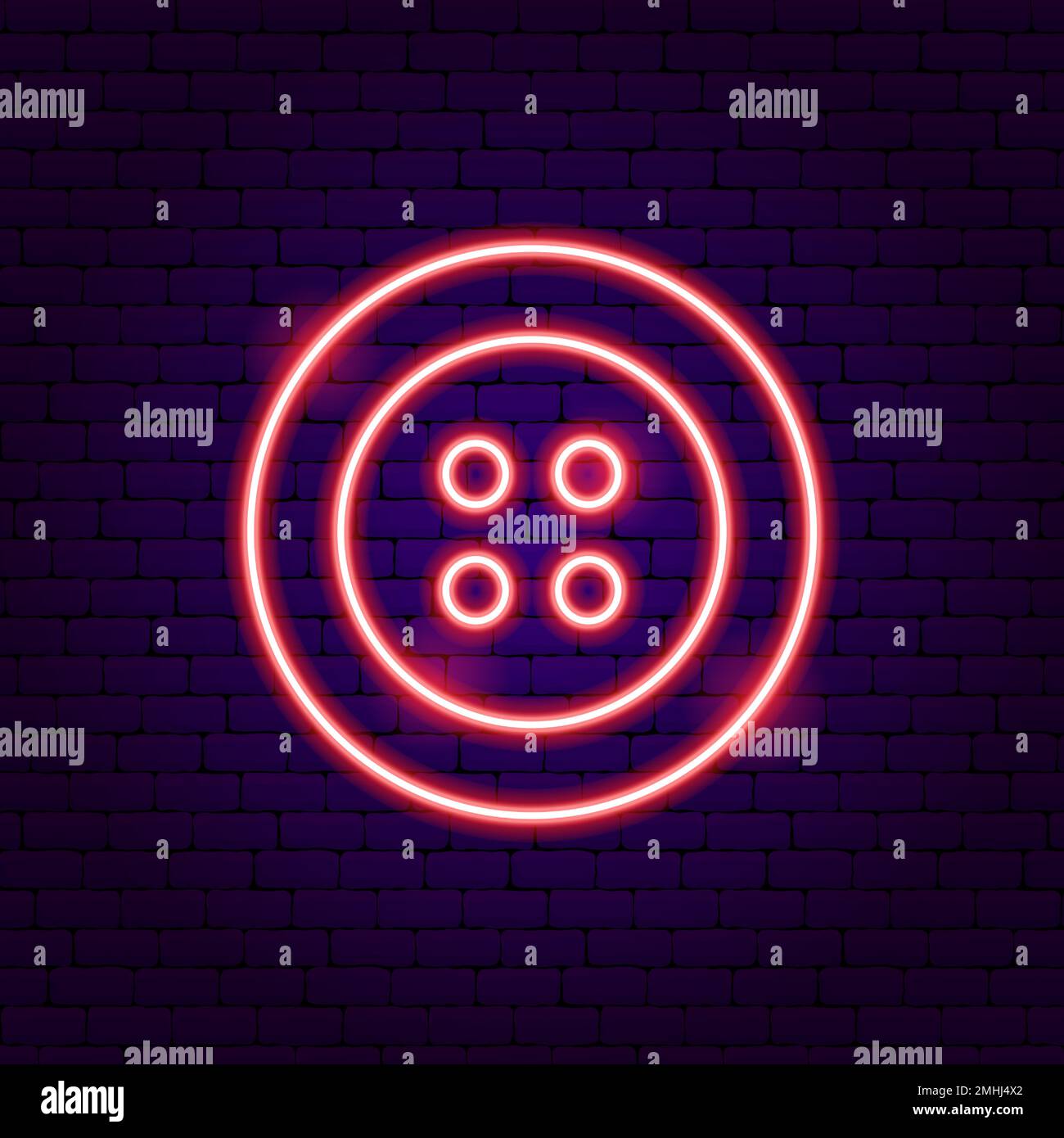 Sewing Button Neon Sign Stock Vector Image & Art - Alamy