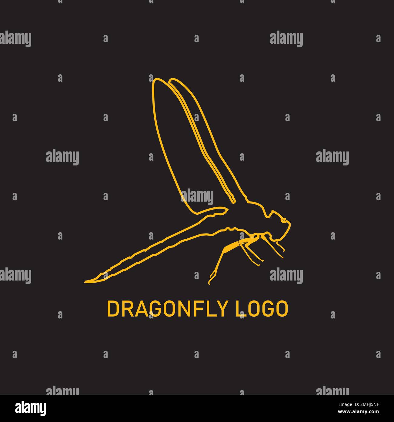 dragonfly logo vector,illustration template design Stock Vector Image ...