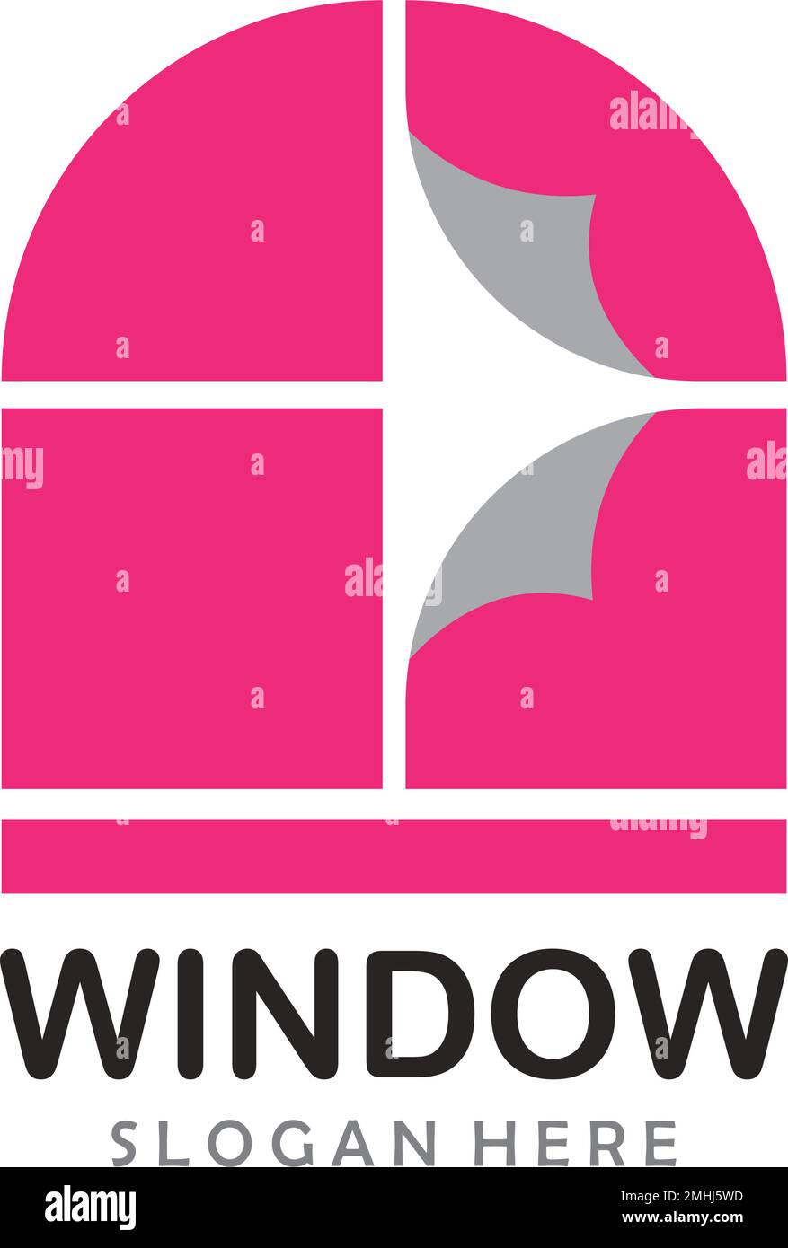 window logo vector illustration design template Stock Vector Image ...