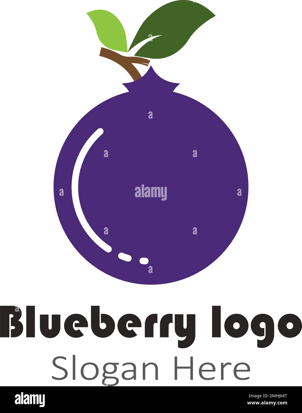 Blueberry logo vector illustration design template Stock Vector Image ...