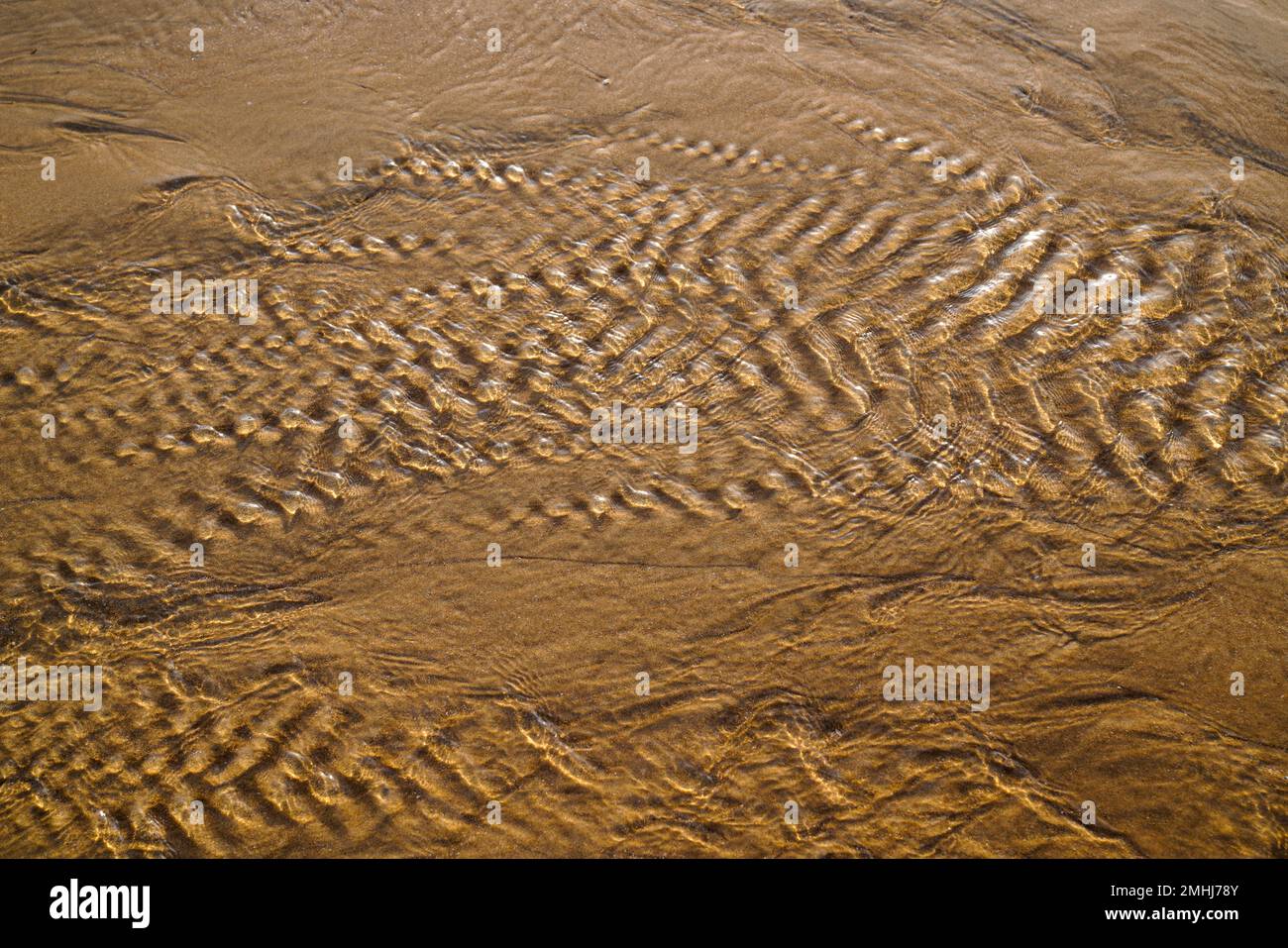 Sand texture wave art low tide tropical beach water on sandy background ...