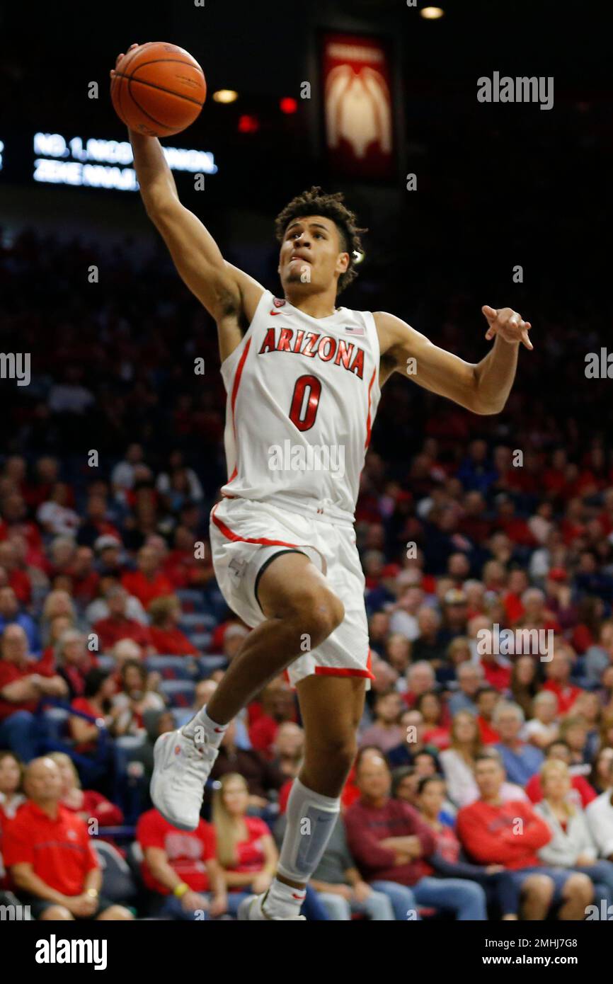 Arizona guard Josh Green (0) in the first half during an NCAA college ...