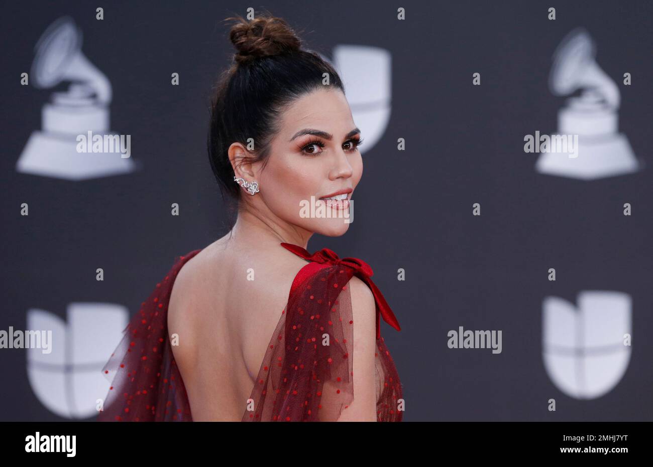 Karina Banda arrives at the 20th Latin Grammy Awards on Thursday, Nov ...