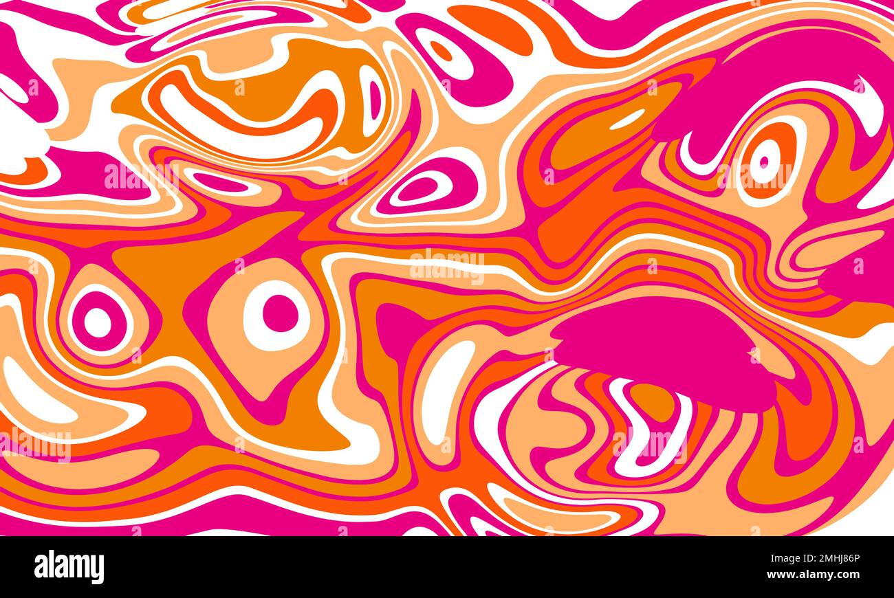 Abstract Psychedelic Camouflage Wavy Liquid Tie Dye Marble Brush ...