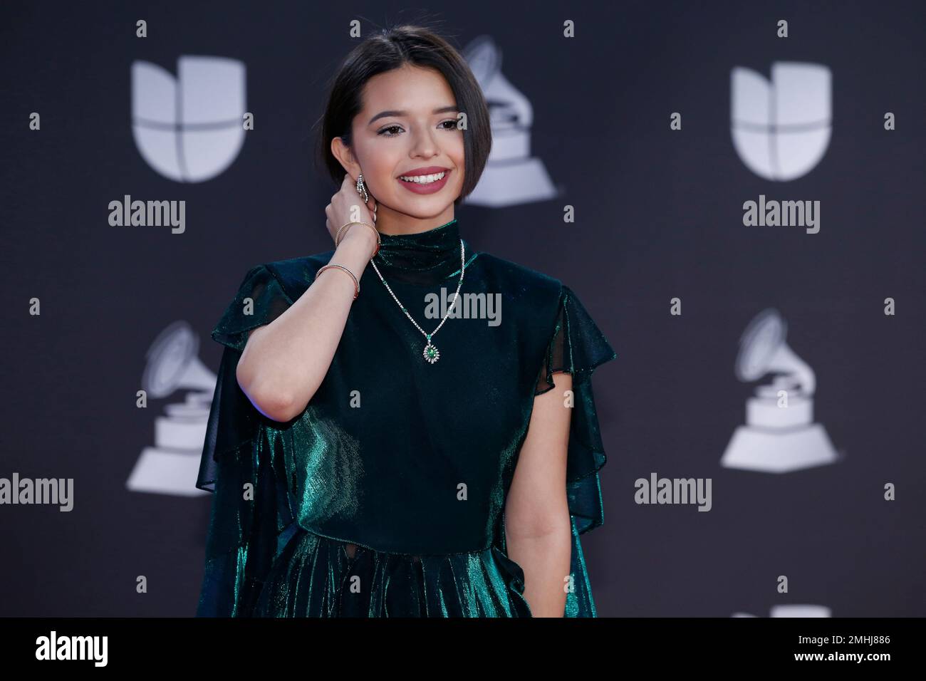 Angela Aguilar arrives at the 20th Latin Grammy Awards on Thursday, Nov ...