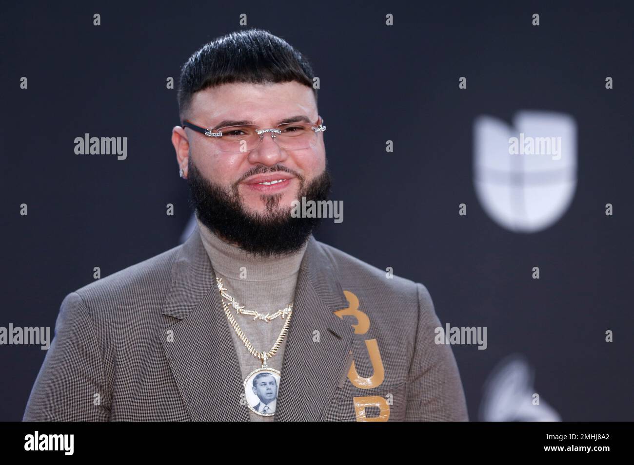 Farruko arrives at the 20th Latin Grammy Awards on Thursday, Nov. 14 ...
