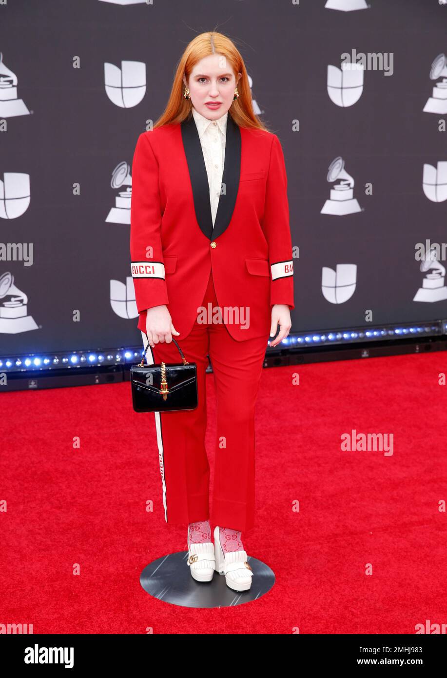Victoria Kuhne arrives at the 20th Latin Grammy Awards on Thursday, Nov ...