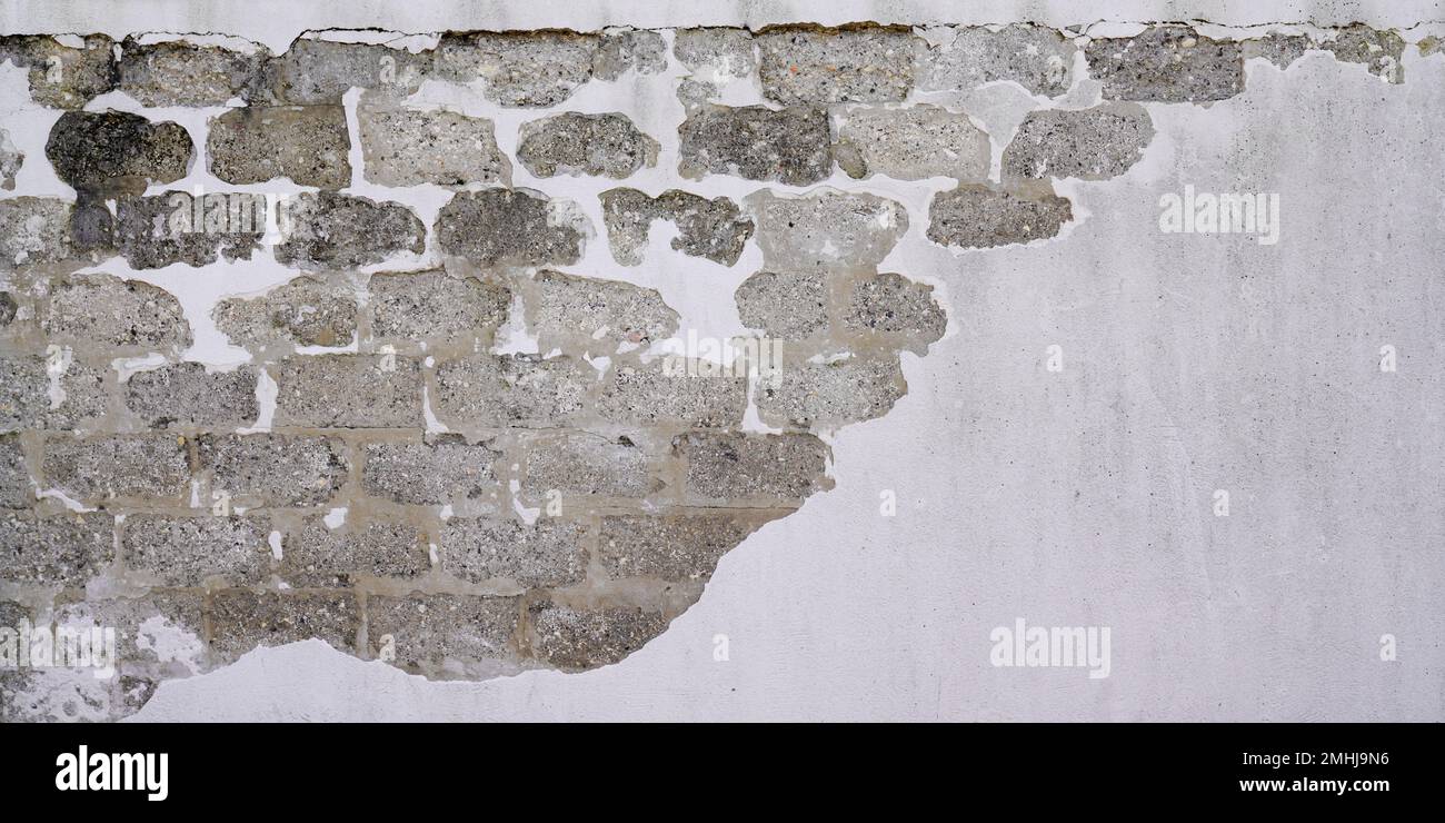 Texture white old grunge plaster facade wallpaper in concrete wall ...