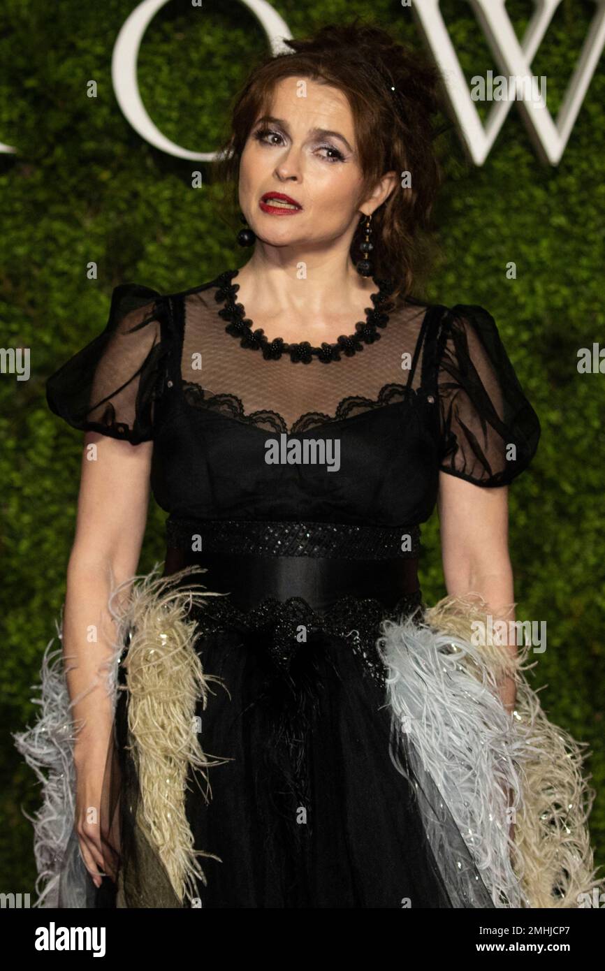 Actress Helena Bonham Carter poses for photographers upon arrival at ...