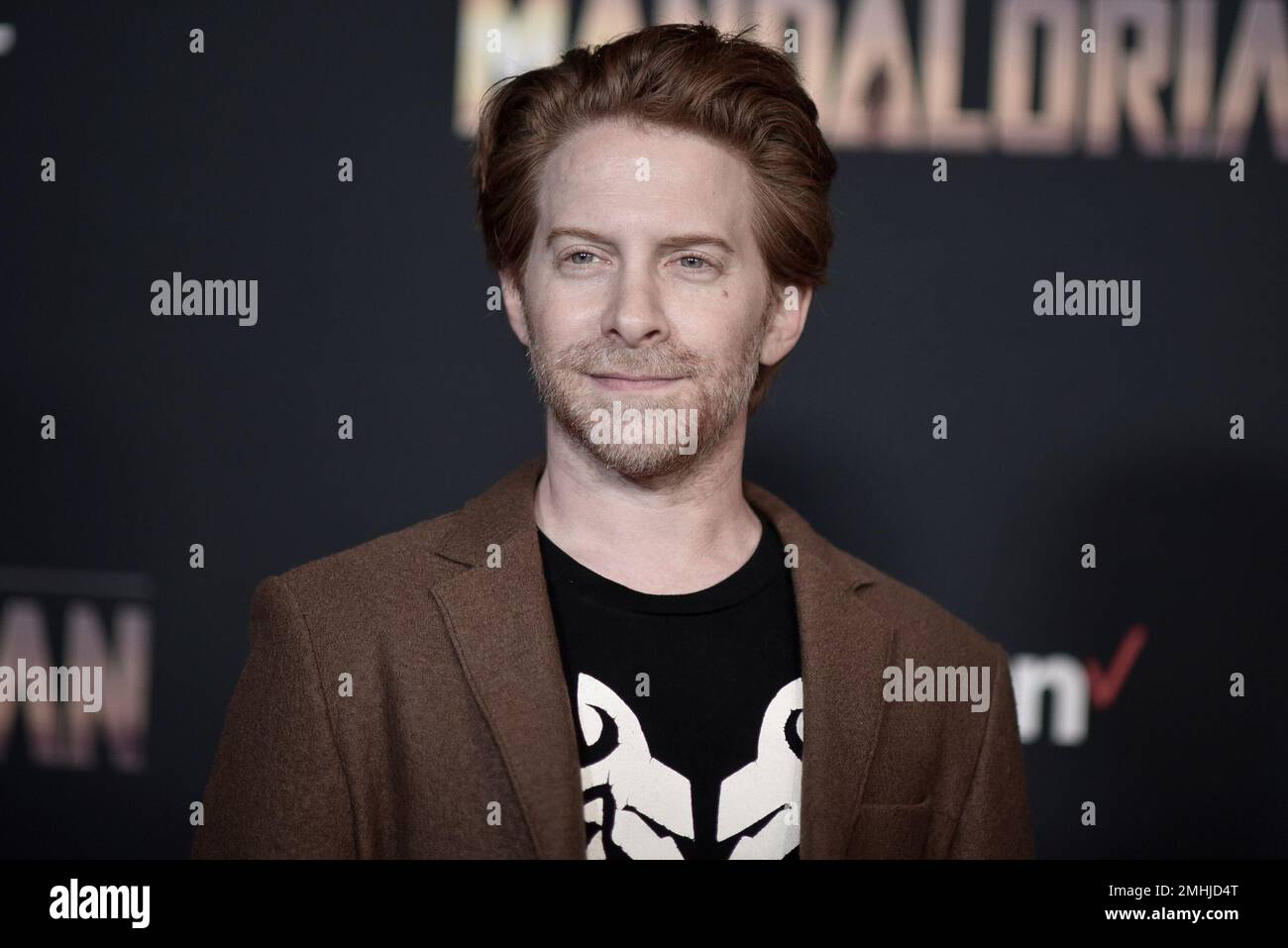 Seth Green attends the LA premiere of "The Mandalorian" at the El ...