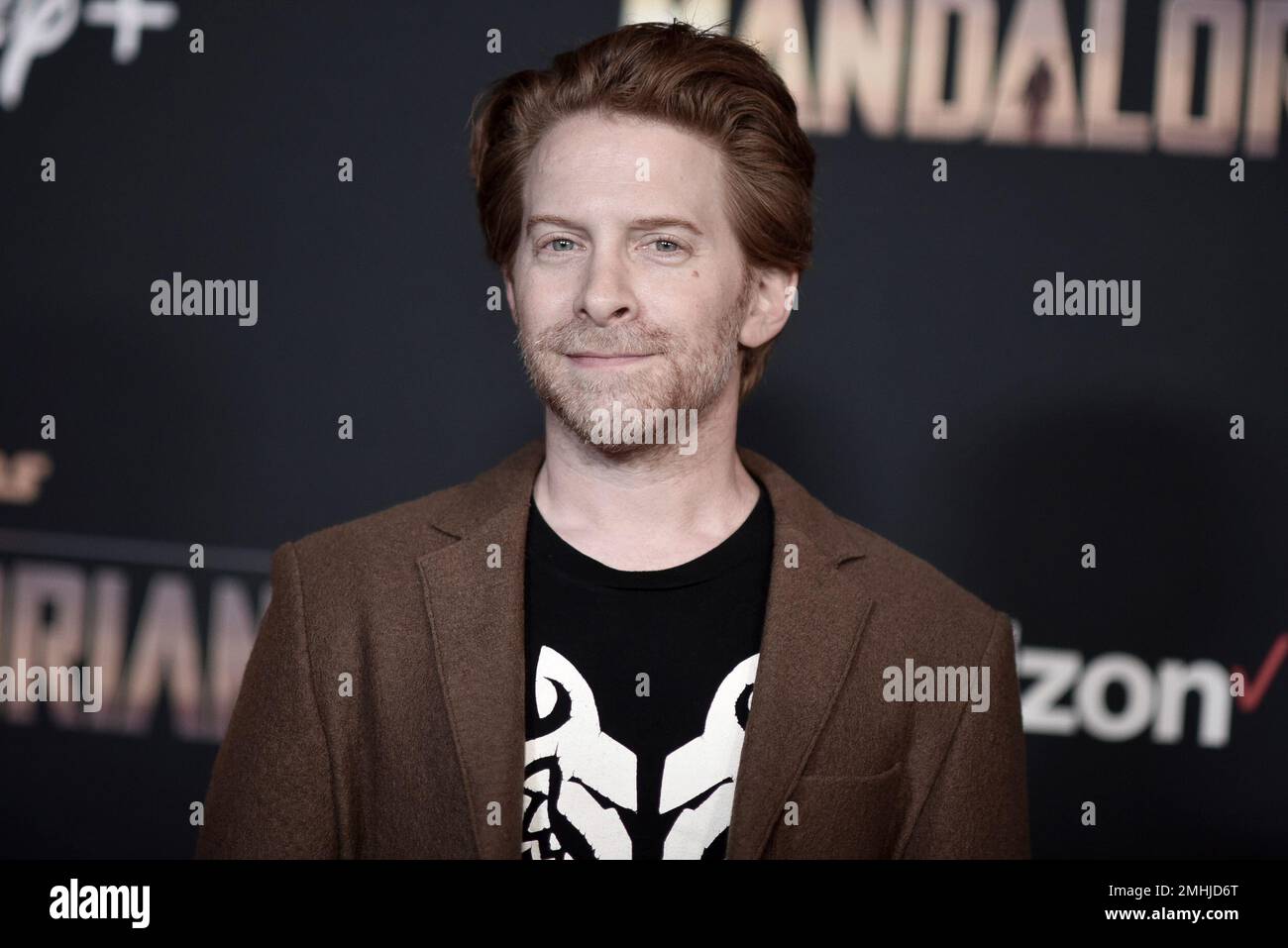 Seth Green attends the LA premiere of "The Mandalorian" at the El ...