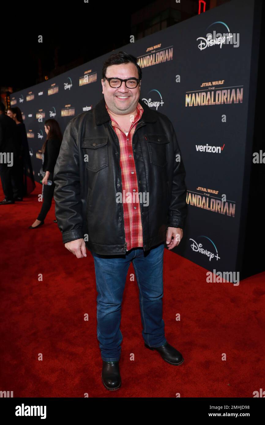 Horacio Sanchez attends the LA Premiere of "The Mandalorian" at the El Capitan theatre on ...