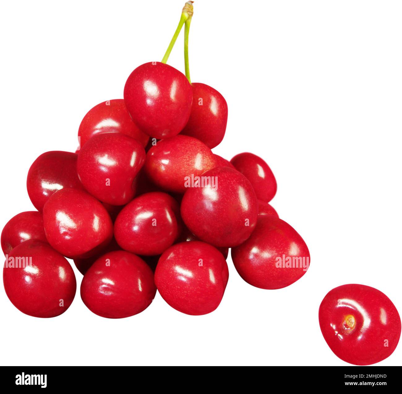 cherry isolated on white Stock Photo - Alamy