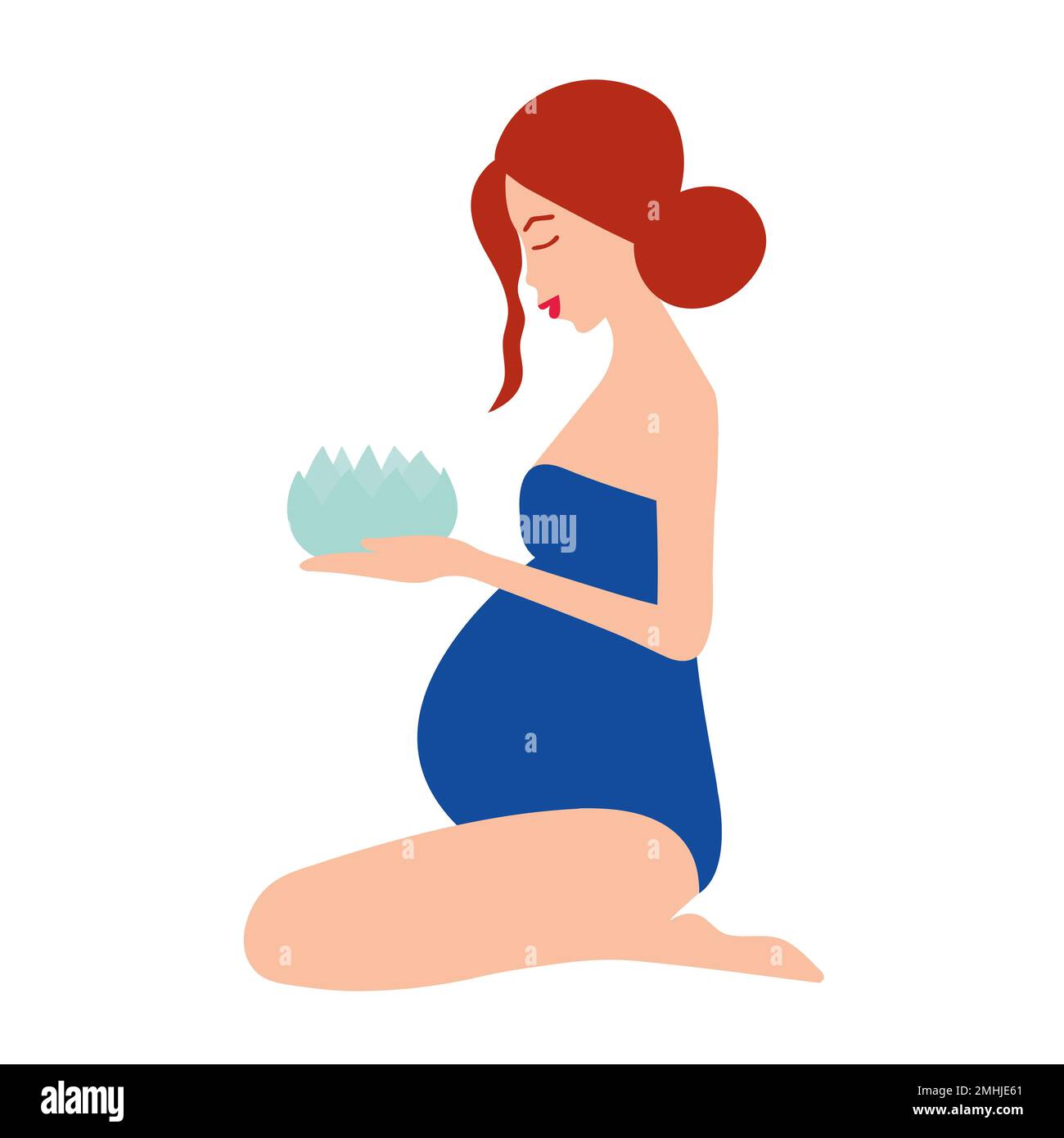 Vector pregnant woman illustration Stock Vector Image & Art - Alamy