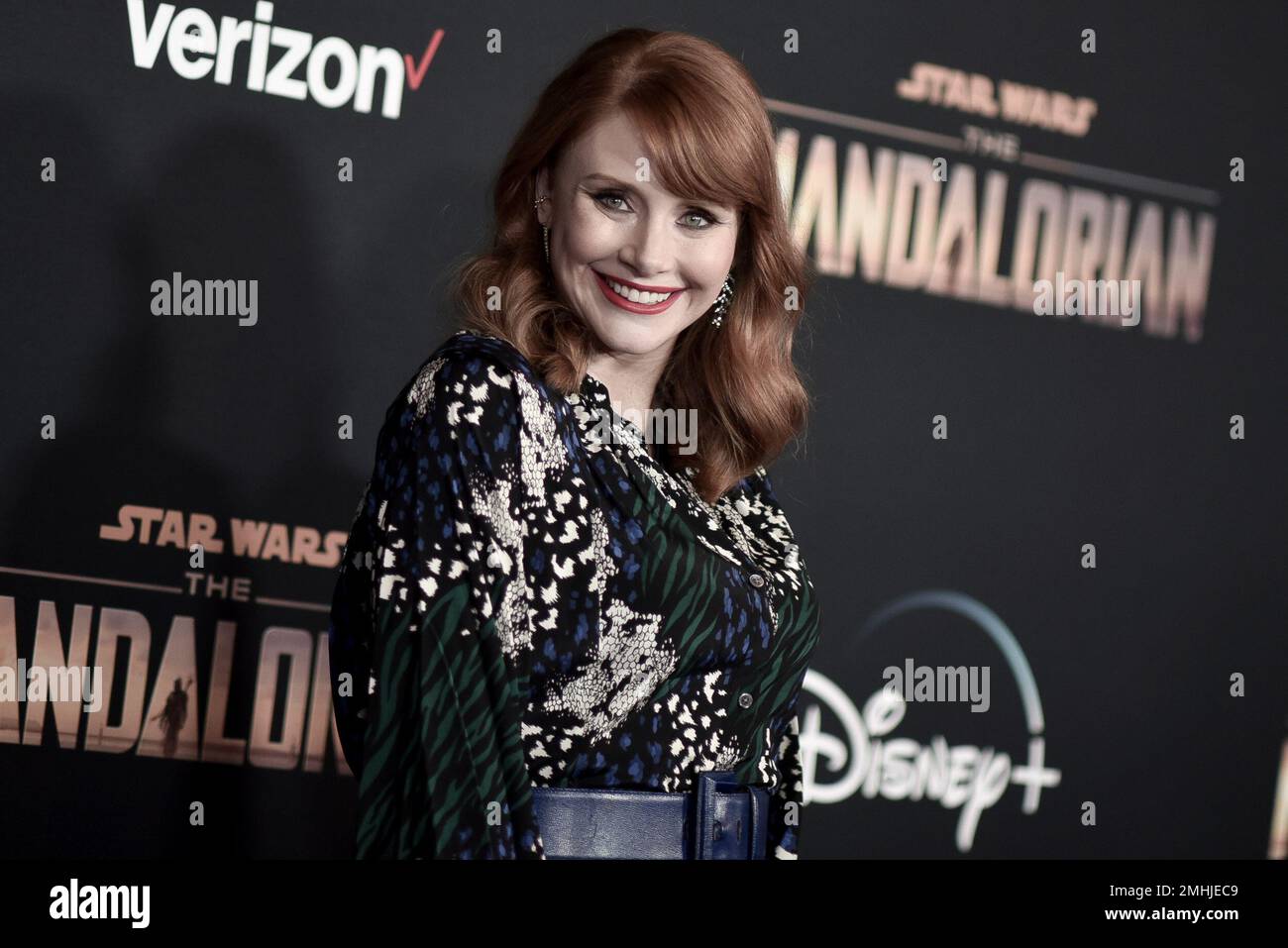 Bryce Dallas Howard attends the LA premiere of "The Mandalorian," at ...