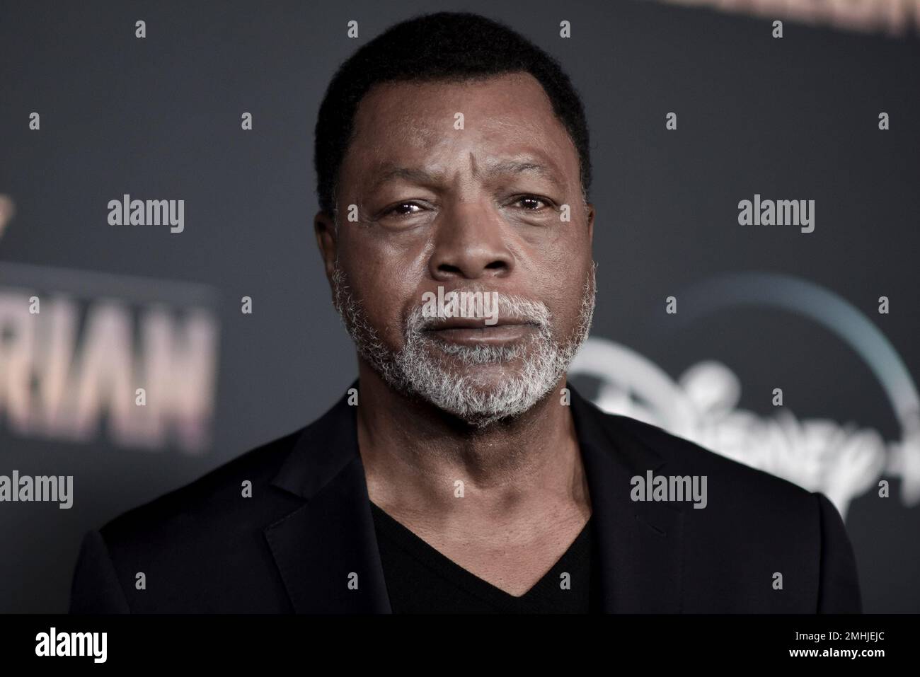 Carl Weathers attends the LA premiere of "The Mandalorian," at the El ...