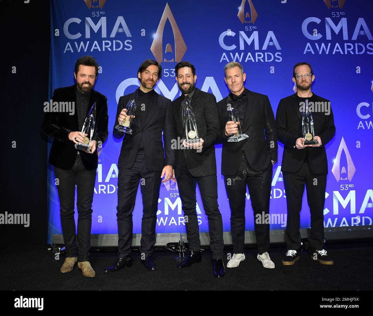 Old Dominion band members, from left, Brad Tursi, Geoff Sprung, Matthew ...