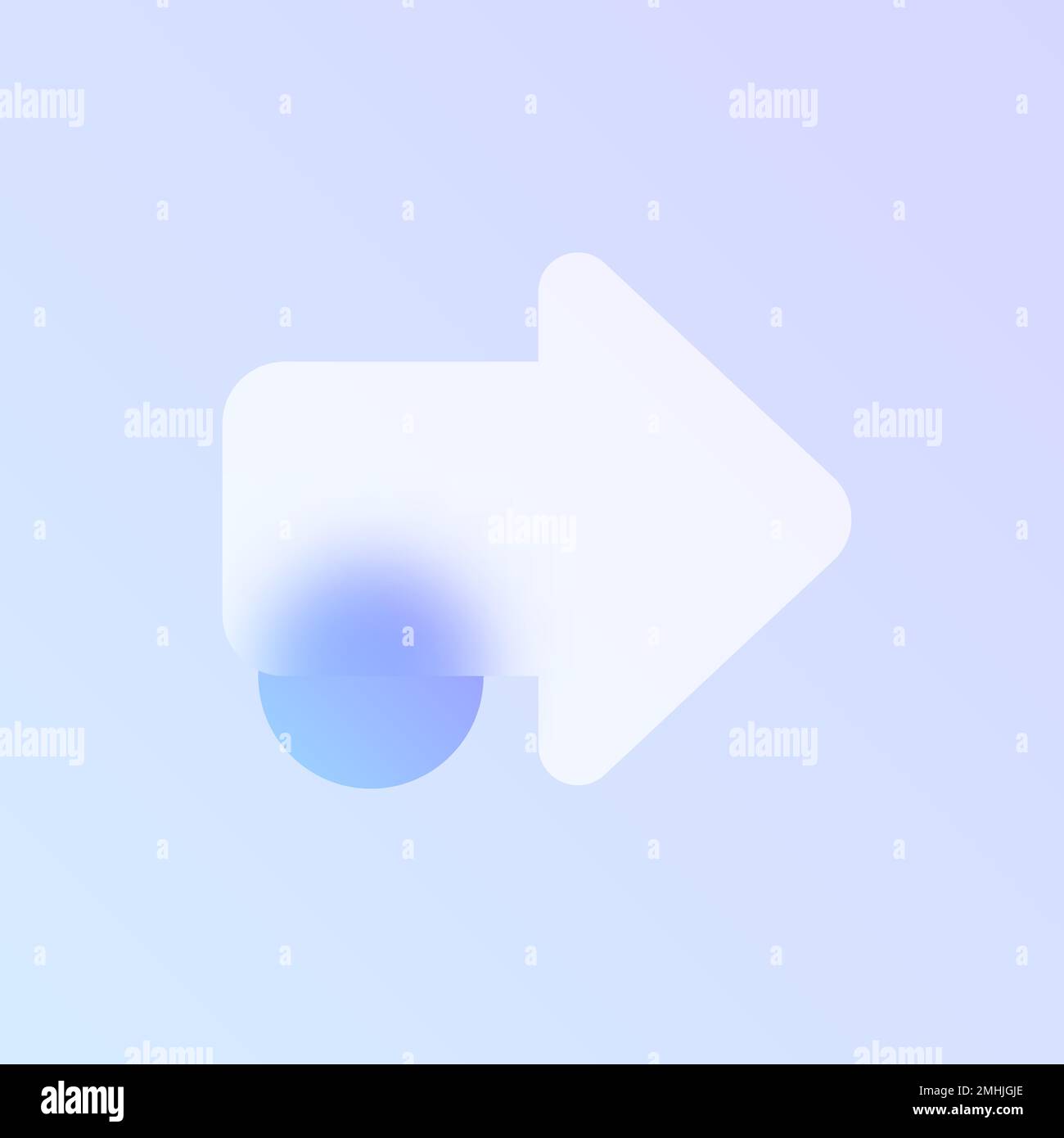 arrow glass morphism trendy style icon Stock Vector Image & Art - Alamy