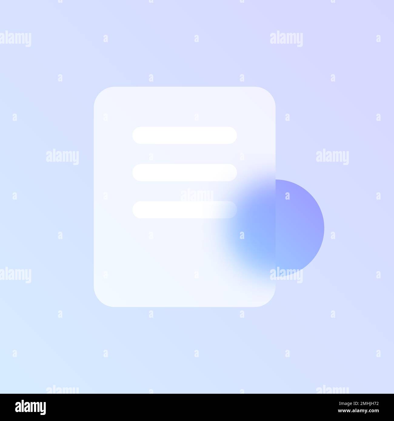 document glass morphism trendy style icon Stock Vector Image & Art - Alamy