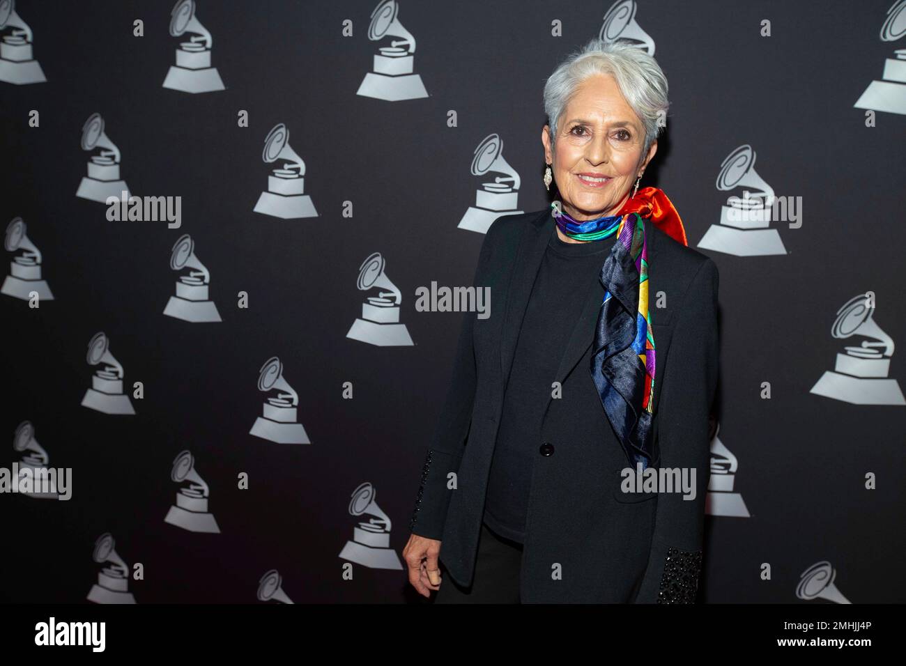 Joan Baez arrives at the Latin Grammy special merit awards at the ...