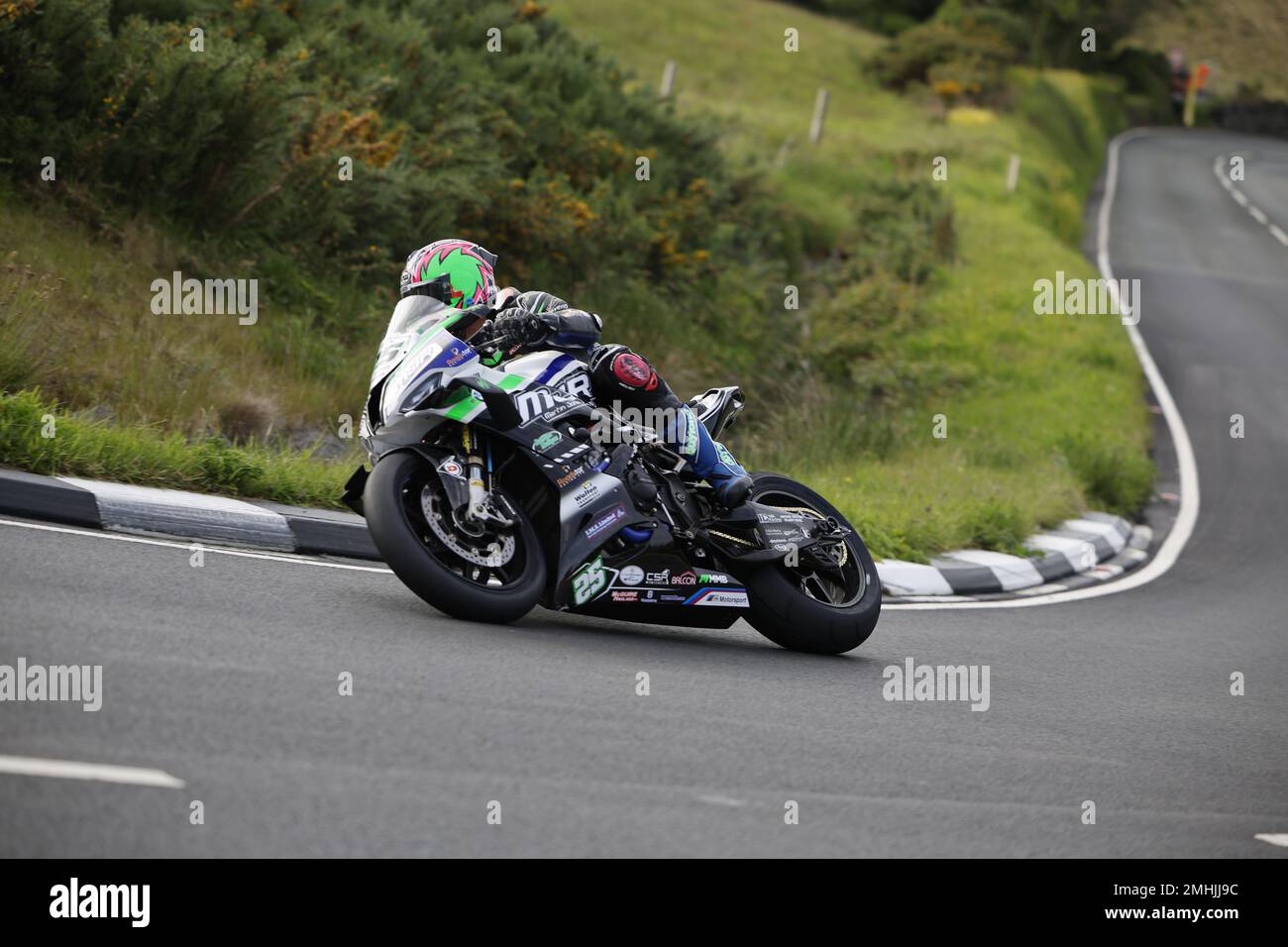 Isle of Man TT 22, Gooseneck, Practice Week Stock Photo - Alamy