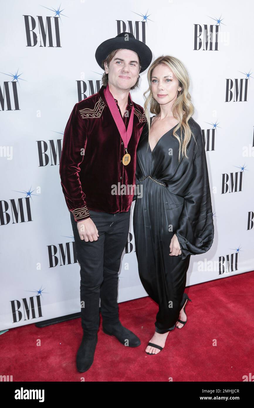 Ross Copperman, left, and his wife, Katlin, arrive at 67th Annual BMI ...