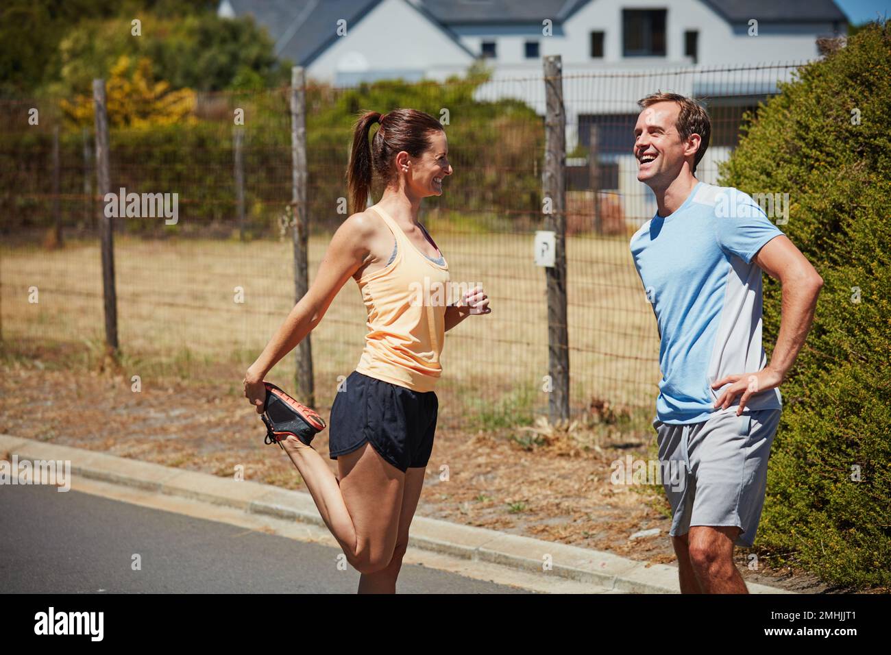 Happy jogger hi-res stock photography and images - Alamy